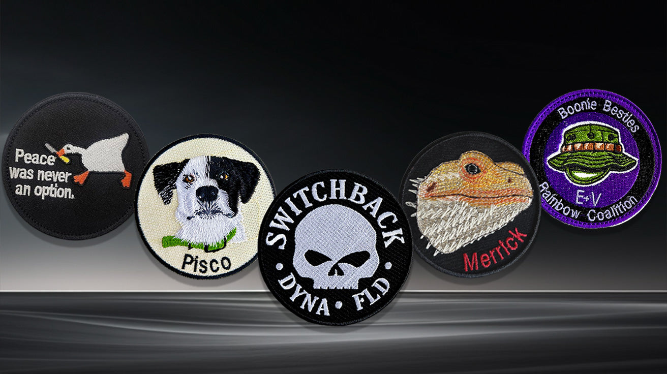 Custom Embroidered & PVC Patches – No Minimum – Fast Shipping – Only ...